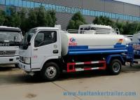China 6 Wheels 6000L Water Transport Truck / Water Truck Trailer 95hp 4X2 Left Hand Drive for sale