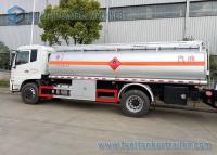 China Light Diesel Chemical Tanker Truck / Small Fuel Tanker Truck Max Speed 85 Km / H for sale