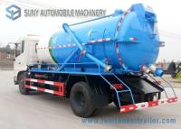 China Low Speed Vacuum Tank Truck Dongfeng 8000L Cummins190hp 4x2 Sewage Suction Truck for sale
