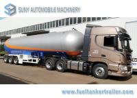 China 12 Wheels 56KL LPG Semi Trailer , 3 Axles LPG Transport Truck 1.61MPa Pressure for sale
