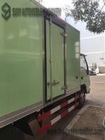 China ISUZU 15ft 1-4 Ton 6 Wheel Refrigerated Delivery Truck For Meat And Fish for sale