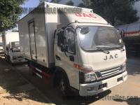 China 1-4 Ton  JAC 4x2 Light Refrigerator Van Truck / Dry Box Van Cargo Truck 3308 Mm Wheel Base for sale