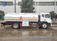 China 12m3 Stainless Steel Tanker Trailers , Small Fuel Tanker Truck 80 Km/H Max Speed for sale