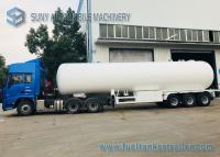 China 3 Axles 12 Wheels 56M3 LPG Tank Semi Trailer Transport Bower Trailer for sale