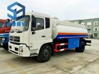 China 12000 Liters Oil Tank Truck 190 hp DONGFENG 4x2 Carbon Steel Fuel Tanker Vehicle for sale