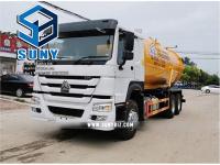 China Sinotruk HOWO 15000L Vacuum Sewage  Suction Tank Truck 6x4 15 m3 Sucking Tanker Truck with Jurop Vacuum Pump for sale