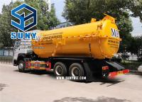 China Sinotruk HOWO 15000L Vacuum Sewage  Suction Tank Truck 6x4 15 m3 Sucking Tanker Truck with Jurop Vacuum Pump for sale