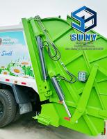 China 14 CBM Dongfeng Compactor Garbage Truck Right Side Driver 4x2 Rear Loader Garbage Compactor Compress Truck for sale