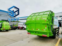China 14 CBM Dongfeng Compactor Garbage Truck Right Side Driver 4x2 Rear Loader Garbage Compactor Compress Truck for sale