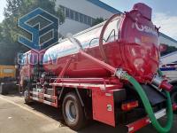 China 4x2 Driving Type Vacuum Tank Truck Cummins 210hp Fecal Suction Truck Vacuum Tank Truck for sale