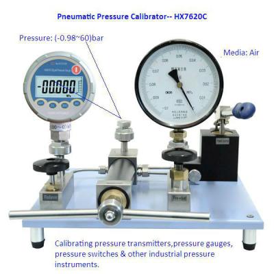 China 3 pcs Output HS721 Calibration Pneumatic Hand Pump for Medium Air for sale