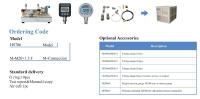 China Stainless Steel Hydraulic Pressure Comparator 2500bar for Lab Gauge Calibration for sale