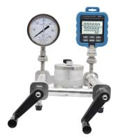 China Portable Hydraulic Pressure Test Pump 0-700 bar 2.6kg HS711A Adjust Resolution 0.1kPa for sale