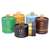 China Custom Biodegradable Cosmetic Paper Tube with Ribbon Pull for Cream Perfume Packaging for sale