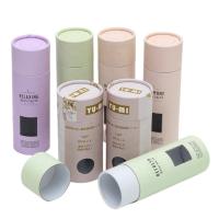 China Custom Cosmetic Paper Tube with Window for Bath Salt Packaging 500pcs MOQ for sale