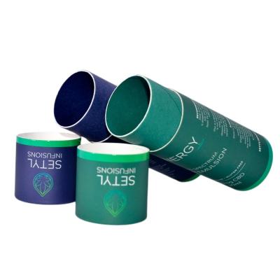 China 30ml CBD Essential Oil Paper Tube Eco Friendly Cylinder Packaging 38mm x 117mm for sale