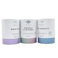 China Custom Printed Eco Friendly Candle Tube Packaging 90mm x 120mm Cardboard Cylinder Box for sale