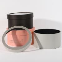 China Custom Flower Tube Box Packaging Round Top Window Cylinder Gift Box 500pcs MOQ for sale