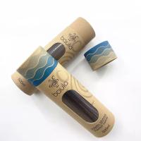 China Custom Printed Kraft Paper Tube with Window for Wine Bottle Cup Packaging Eco Friendly for sale