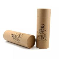 China Custom Kraft Paper Wine Tube Packaging Round Cardboard Tube 500 Pcs MOQ for sale