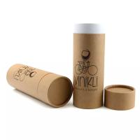 China Custom Kraft Paper Wine Tube Packaging Round Cardboard Tube 500 Pcs MOQ for sale