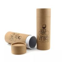 China Custom Kraft Paper Wine Tube Packaging Round Cardboard Tube 500 Pcs MOQ for sale