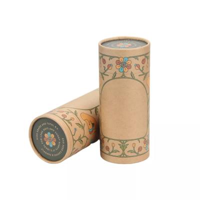 China Custom Kraft Paper Tube for Coffee Tea Packaging 500pcs MOQ for sale