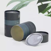 China Custom Food Grade Paper Tube Packaging with Airtight Peel Off Lid for Coffee Collagen Powder Tea 500pcs MOQ for sale