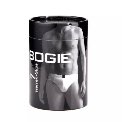 China Custom Printed Biodegradable Paper Tube Packaging for Underwear Clothing 500pcs MOQ for sale