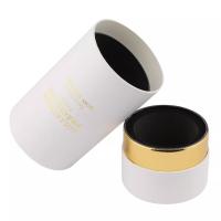 China White Cardboard Perfume Tube Packaging Flat Top Cosmetic Tube Box 500pcs MOQ for sale