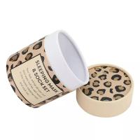 China Custom Printed Paper Tube Packaging for Apparel Socks Cardboard Container Eco Friendly for sale