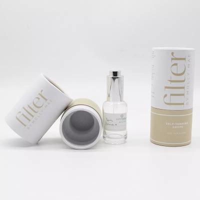China Custom Printed Paper Cosmetic Tubes CMYK Cardboard Cylinder for Essential Oil 500pcs MOQ for sale