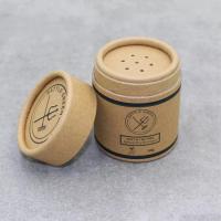 China Food Grade Kraft Paper Spice Container with Sifter 500pcs MOQ Custom Size for sale