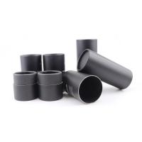China Custom Black Cardboard Tube Boxes for Essential Oil Dropper Bottles 500pcs MOQ for sale