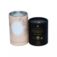 China Custom Eco Friendly Food Grade Cylinder Tube Packaging Tea Coffee 500pcs MOQ for sale