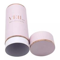 China Custom Printed Round Cylinder Paper Tube Container Eco Friendly for Apparel Veil 500pcs for sale