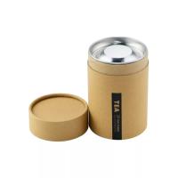 China Kraft Paper Cylinder Container Packaging Eco Friendly Tea Packaging for sale