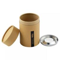 China Kraft Paper Cylinder Container Packaging Eco Friendly Tea Packaging for sale