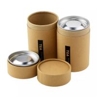China Kraft Paper Cylinder Container Packaging Eco Friendly Tea Packaging for sale
