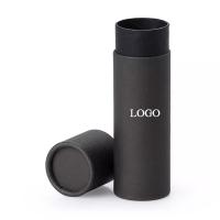 China Custom Black Kraft Essential Oil Paper Tube Packaging Eco Friendly 500pcs MOQ for sale