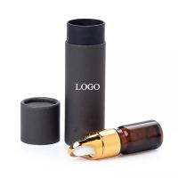 China Custom Black Kraft Essential Oil Paper Tube Packaging Eco Friendly 500pcs MOQ for sale