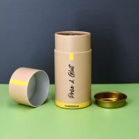 China Custom Airtight Paper Tube Container Cosmetic Cylinder Packaging 500pcs for sale