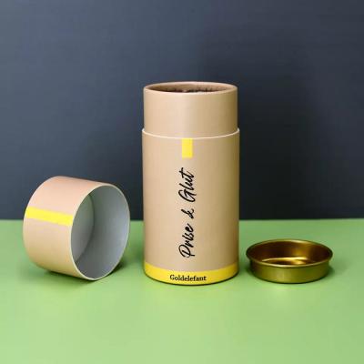 China Custom Airtight Paper Tube Container Cosmetic Cylinder Packaging 500pcs for sale