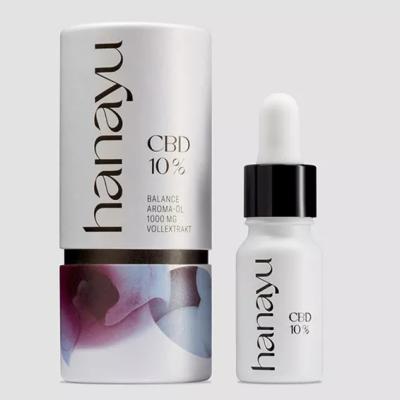 China Custom Paper Tube Packaging for Essential Oil Dropper Bottles 50ml Cylinder Box for sale