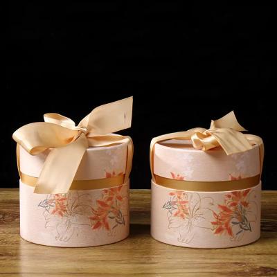 China Custom Elegant Tube Box with Ribbon Gift Packaging for Wedding Candy 500pcs MOQ for sale