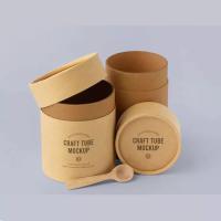 China Custom Kraft Paper Tube Packaging for Coffee Bean Cylinder Food Container Eco Friendly for sale
