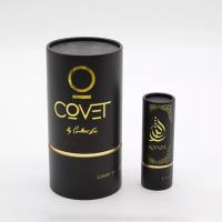China Custom Gold Stamping Logo Cosmetic Paper Tube Packaging for Perfume Candle 50mm for sale