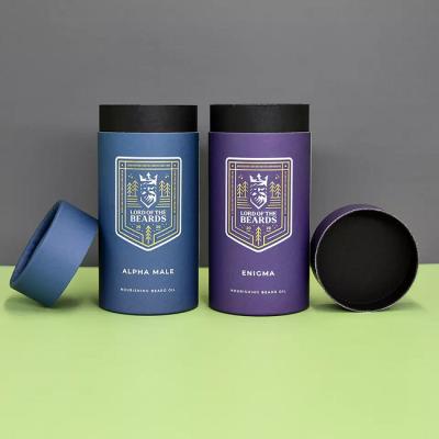 China Custom Printed Cardboard Cosmetic Packaging Tubes Eco for Essential Oil 50ml for sale