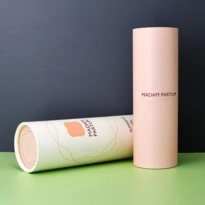 China Custom Eco Friendly Essential Oil Paper Tube Container Perfume Cylinder 50ml for sale
