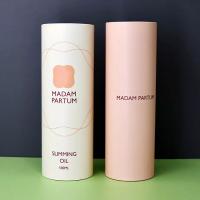 China Custom Eco Friendly Essential Oil Paper Tube Container Perfume Cylinder 50ml for sale